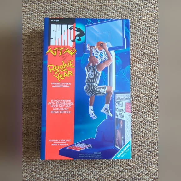Other | New Sealed Shaq Attaq Rookie Of The Year 6 Figure 32 Shaquille Oneal 1993 | Poshmark